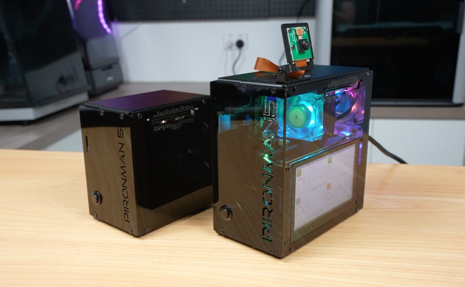 Pironman 5 Pro Max, A Raspberry Pi 5 Case with Touchscreen, Camera and ...